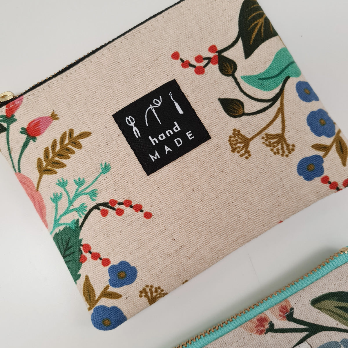 Handmade pouch in Rifle Paper Co English Garden Floral Vines ...