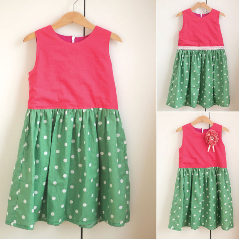 Easy Child Dress Pattern Free DIY Gathered Dress For Girls / Toddlers
